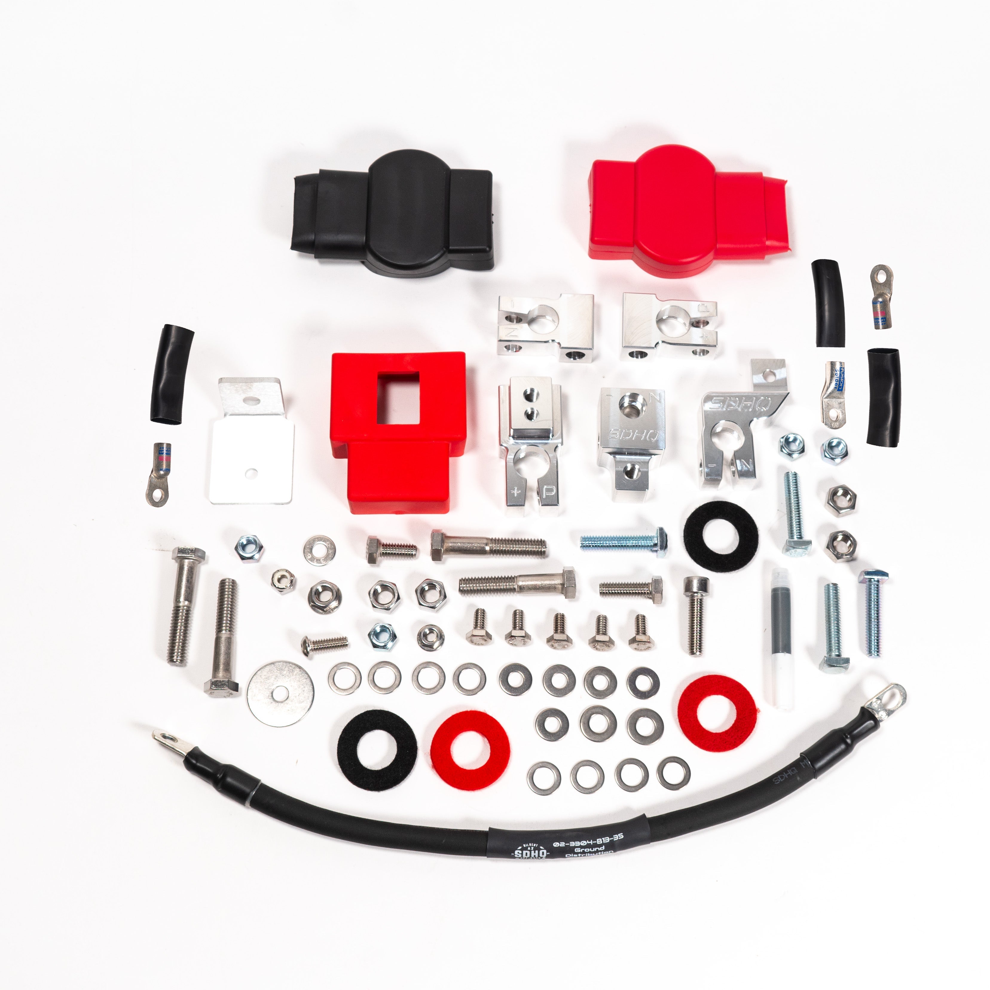 2023-2024 Ford F250/F350 Billet Dual Battery Terminal Upgrade Kit ...