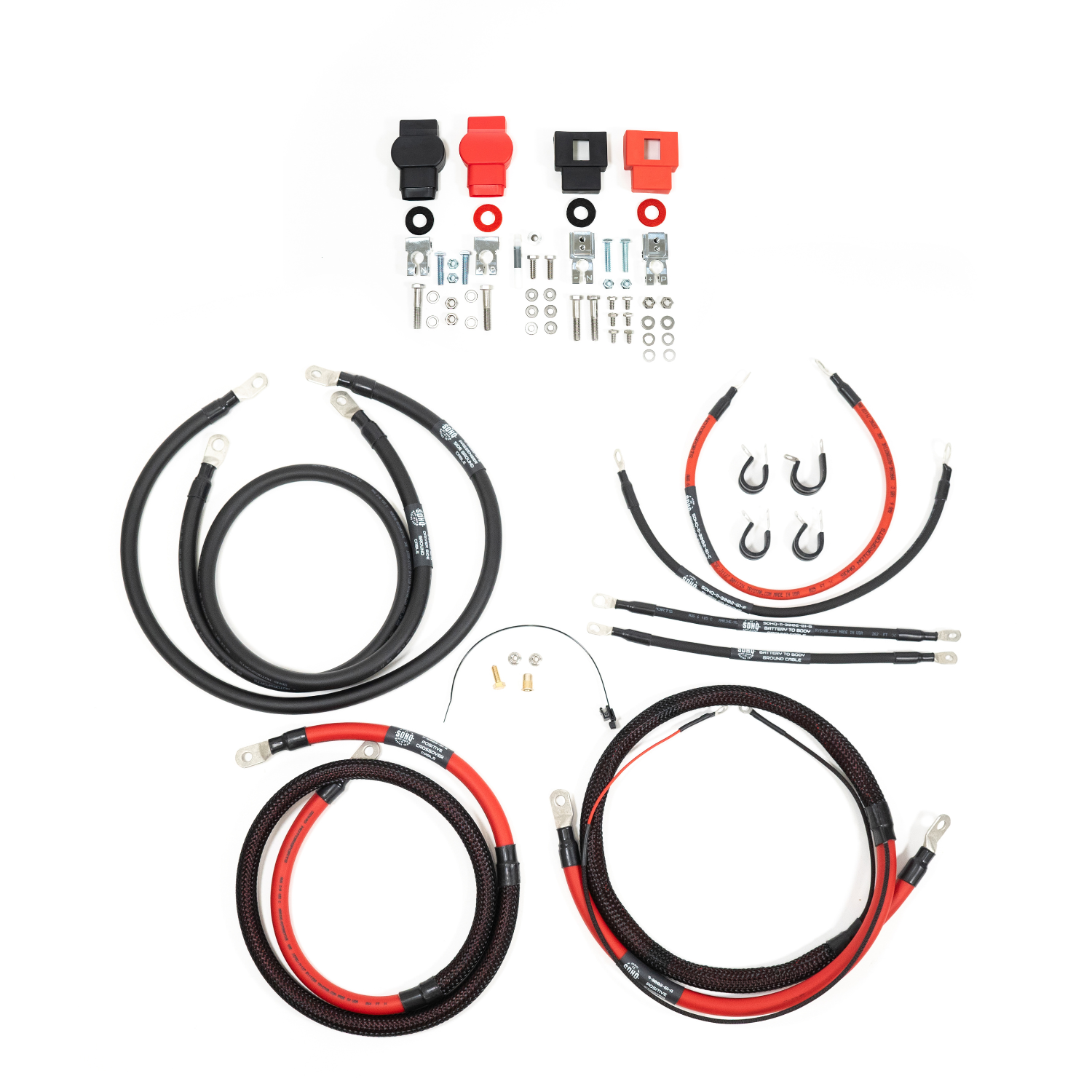 SDHQ Built '95-02.5 Ford 7.3L F250/F350/Superduty Billet Battery Termi ...